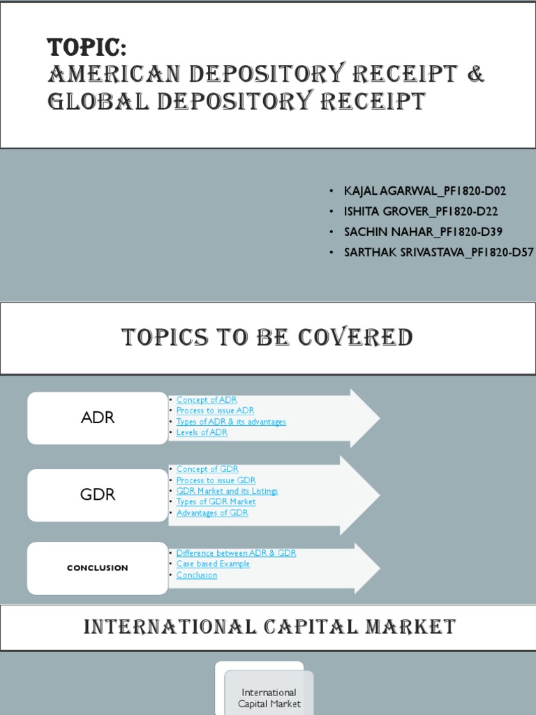 Adr GDR | PDF | American Depositary Receipt | Stock Market