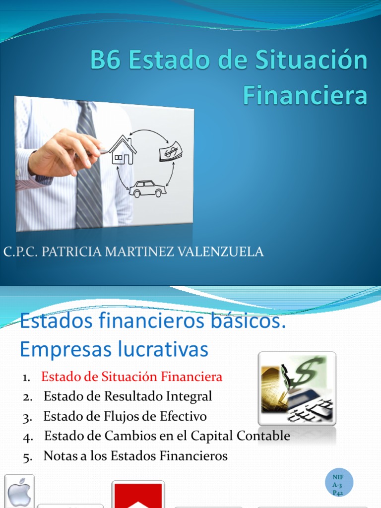 UNIDAD 2 APUNTES B6 Estado de Situación Financiera | PDF | Estado ...