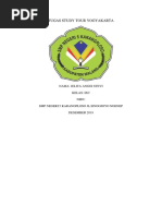 CONTOH LAPORAN STUDY TOUR KE YOGYAKARTA Kelompok 1 | PDF