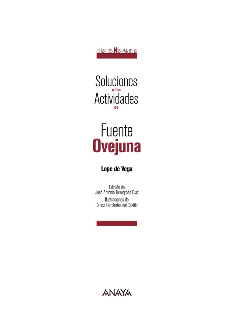 Soluciones a Actividades de Fuente Ovejuna | PDF | Ficción general