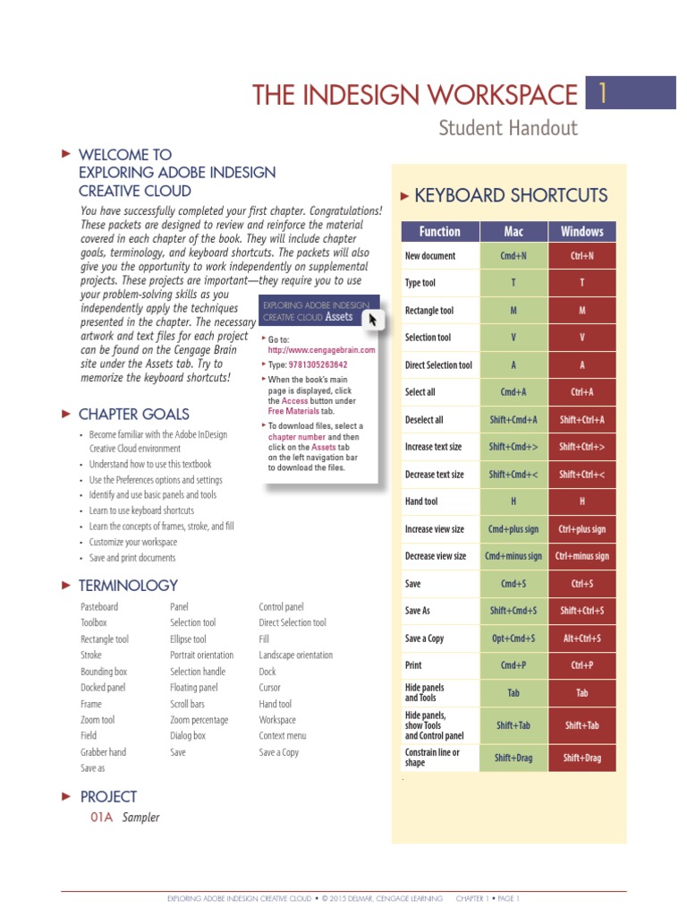 01 Student Handout | PDF | Computer Keyboard | Icon (Computing)