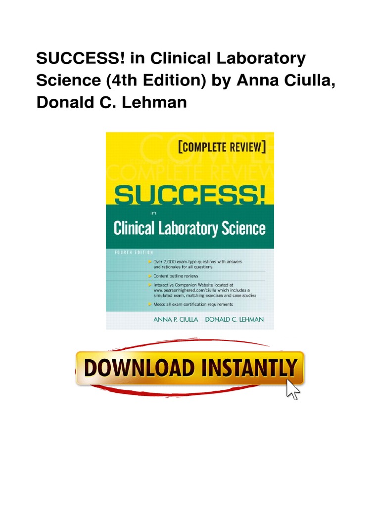 SUCCESS in Clinical Laboratory Science 4 PDF | PDF