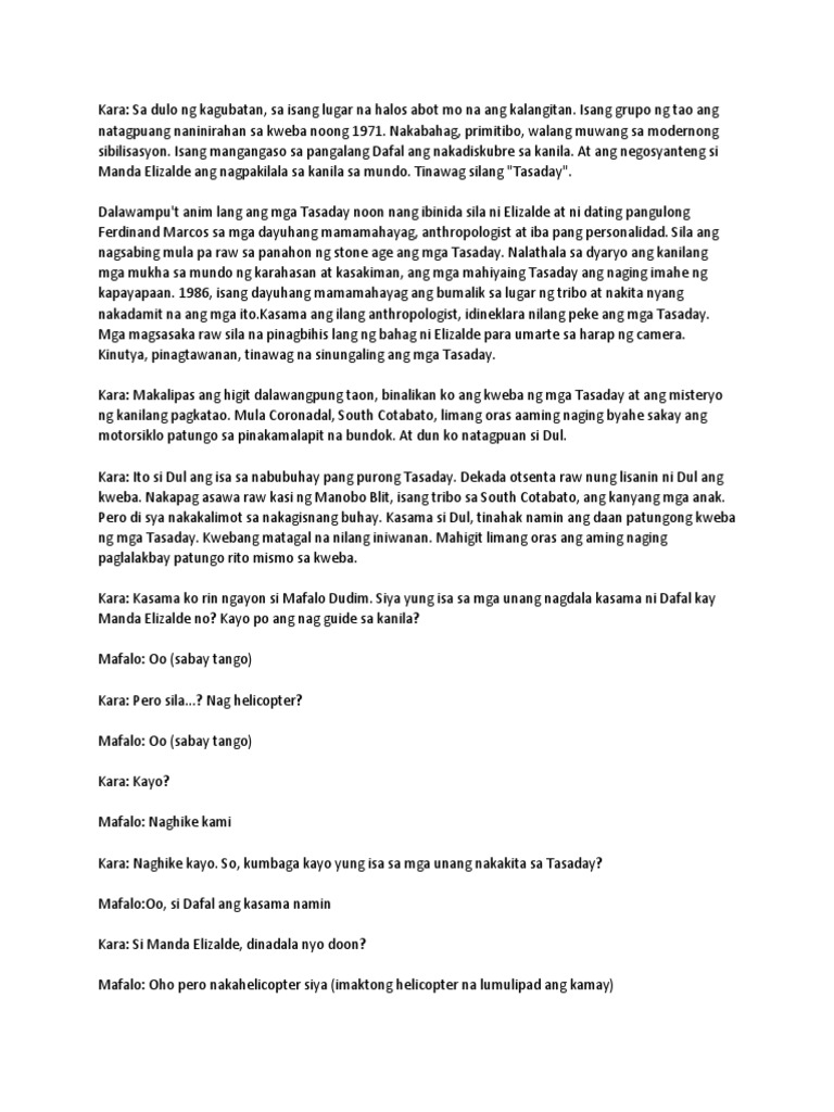 Tasaday | PDF