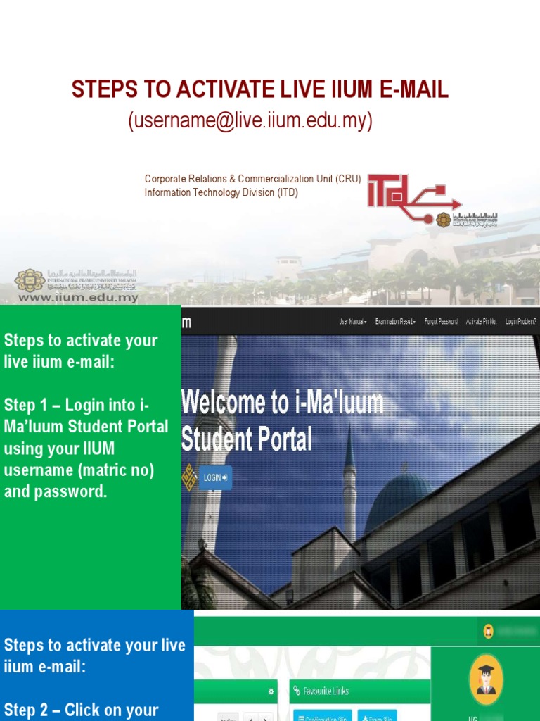 Setting Up Your Live IIUM Email: A Step-by-Step Guide | PDF