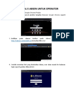 Tutorial Penggunaan Aplikasi E-Presensi | PDF