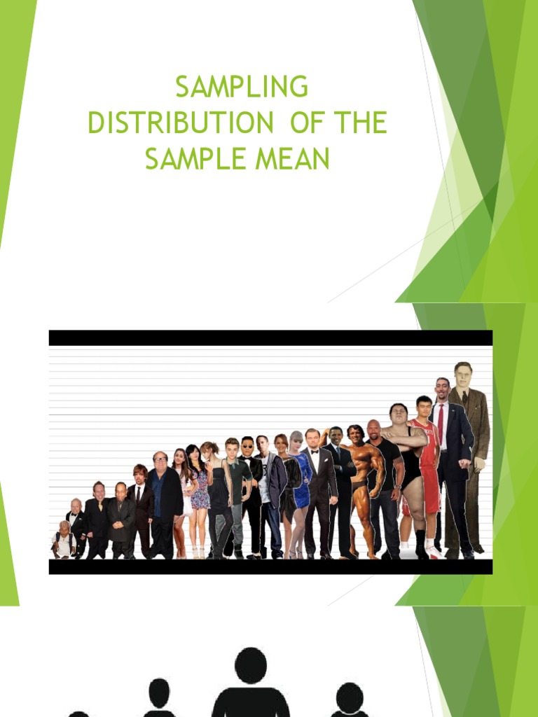 Mean and Variance of Sampling Distribution | PDF | Mean | Variance