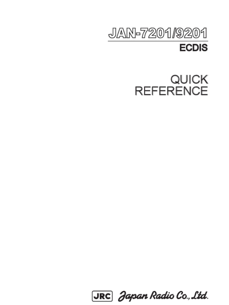 ECDIS Quick Reference Guide | PDF | Menu (Computing) | Radar