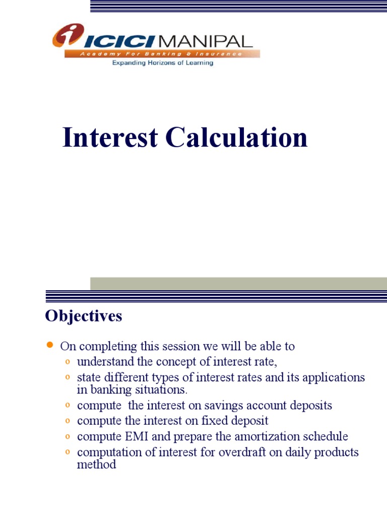Interest Rate Calculation Methods | PDF | Interest | Cheque