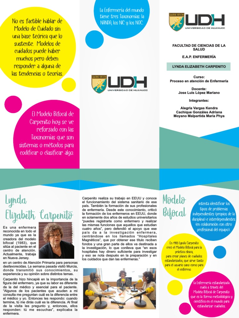 Modelo Bifocal de Enfermería Carpenito | PDF | Enfermería | Medicina