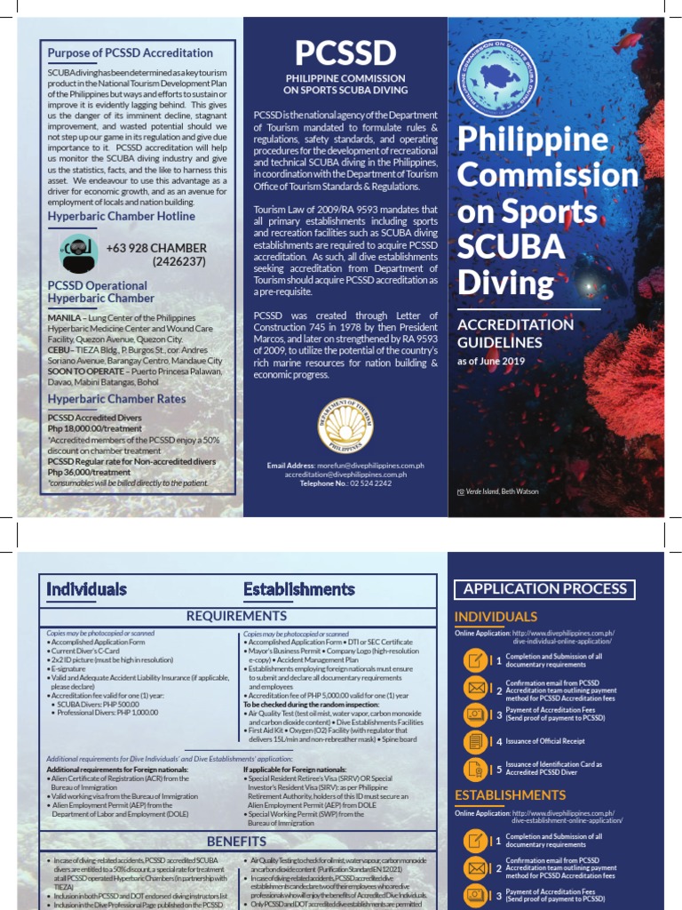 PCSSD Accreditation Procedure | PDF | Scuba Diving | Underwater Diving