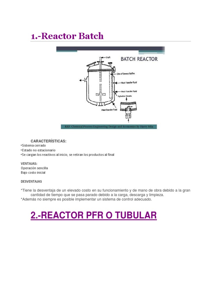 Tipos de Reactores | PDF | Reactor Quimico | Ingeniería Química