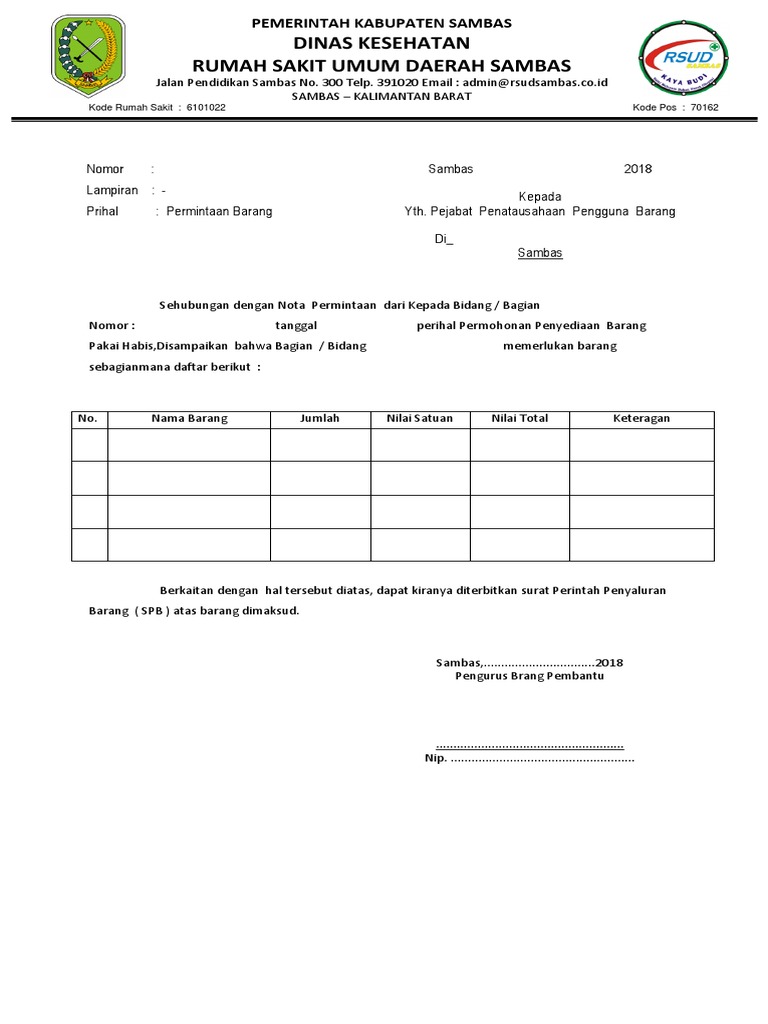 Surat Perintah Pengeluaran Barang | PDF | Teknologi & Rekayasa