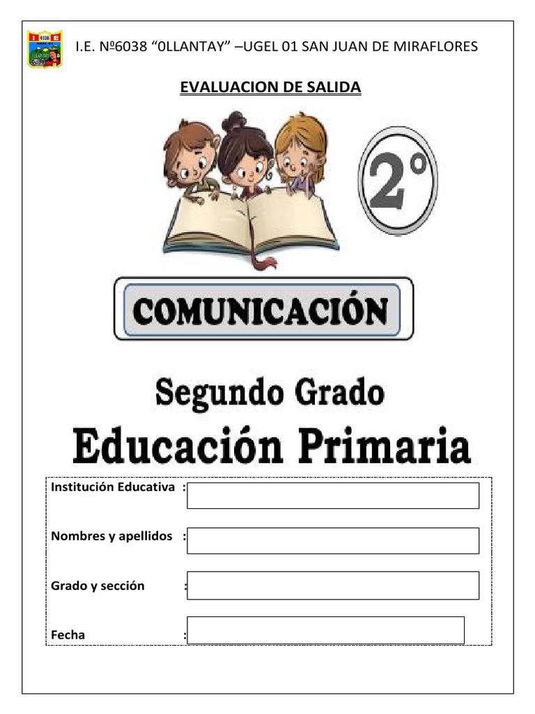 Evaluacion Final Segundo Grado | PDF | Alimentos