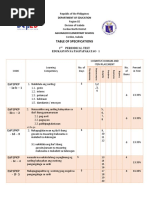 1st Periodical Tests With TOS Grade 1 | PDF