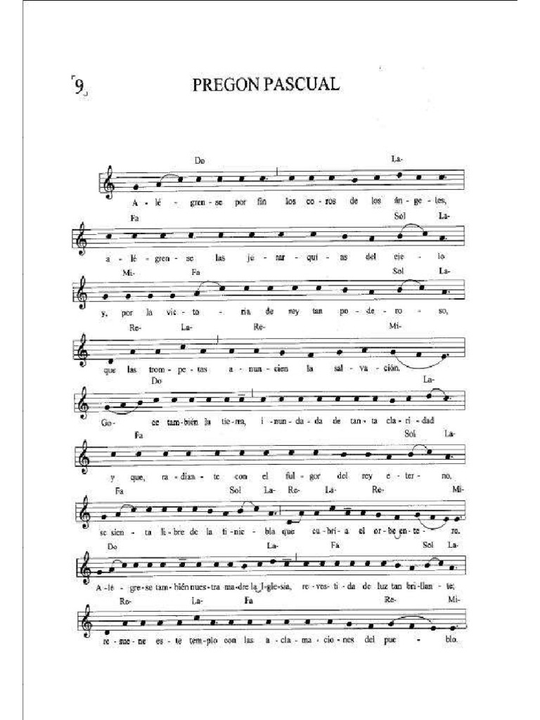 Pregón Pascual | PDF