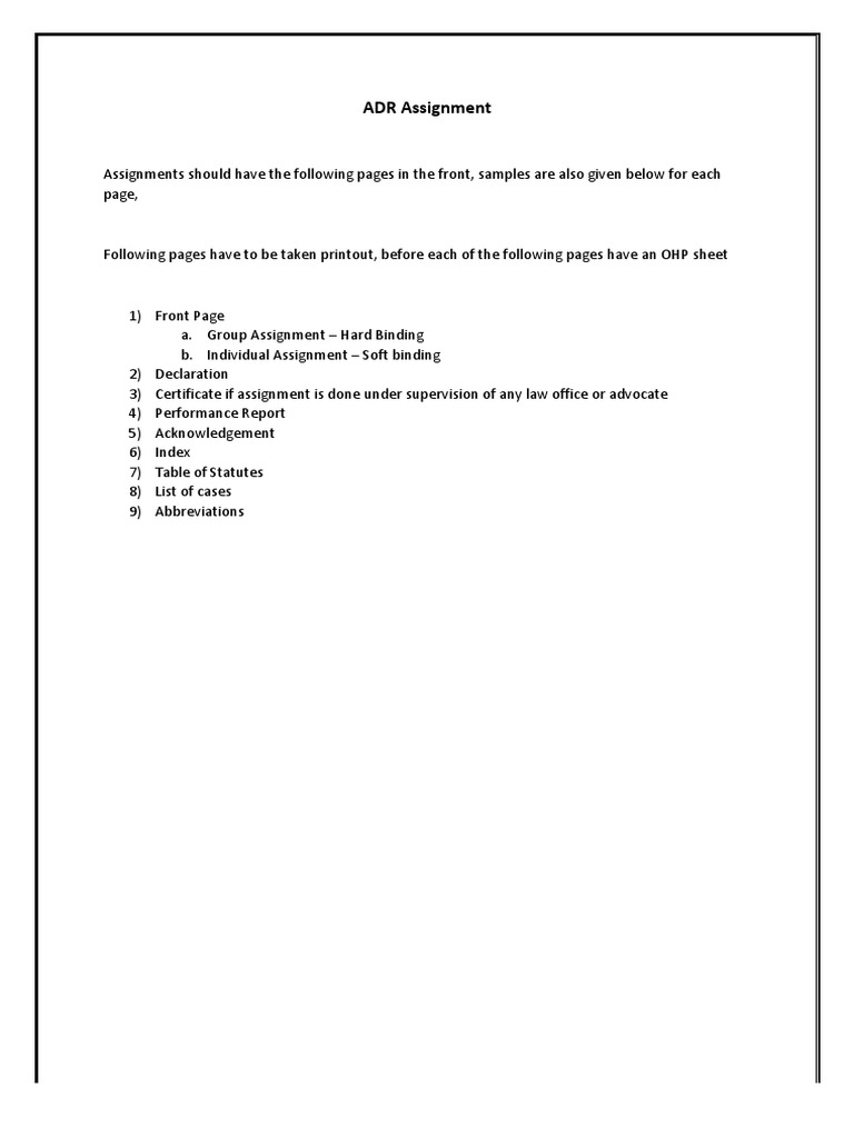 ADR Assignment on Sections 29 and 78 of Arbitration Act | PDF | Alternative Dispute Resolution ...