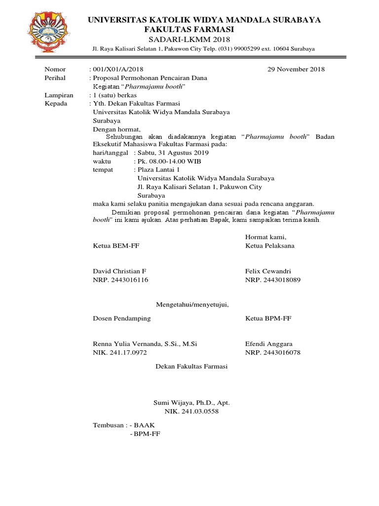 Proposal Pengajuan Acara | PDF