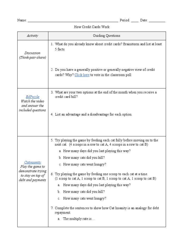 p5 How Credit Cards Work 1 | PDF | Credit Card | Annual Percentage Rate