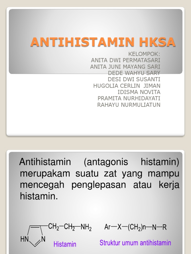 Antihistamin Hksa | PDF