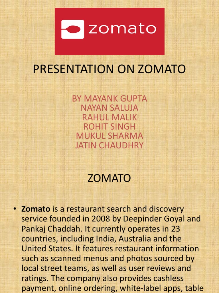 An In-Depth Look at Zomato: Its Founding, Business Model, Growth ...