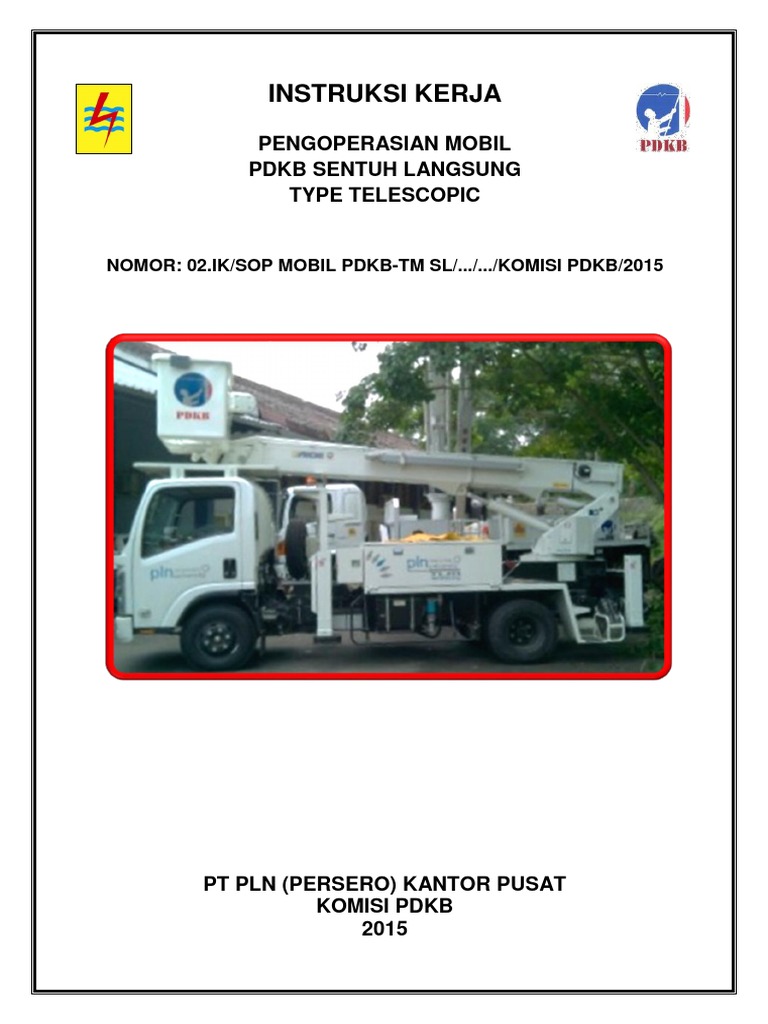 02 Ik Operasi Mobil PDKB-TM SL Type Telescopic | PDF | Bisnis | Komputer