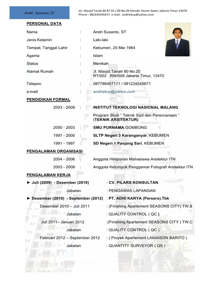 Cv. Andri | PDF