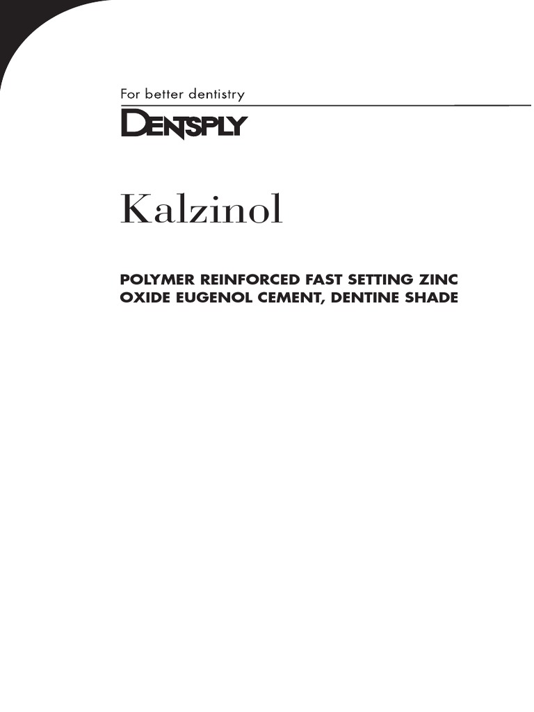 Kalzinol | PDF | Dentistry | Materials