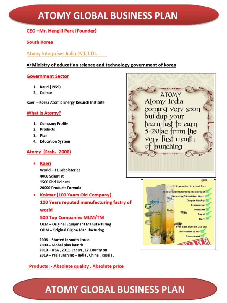 Atomy Global PDF | PDF | Economies | Business