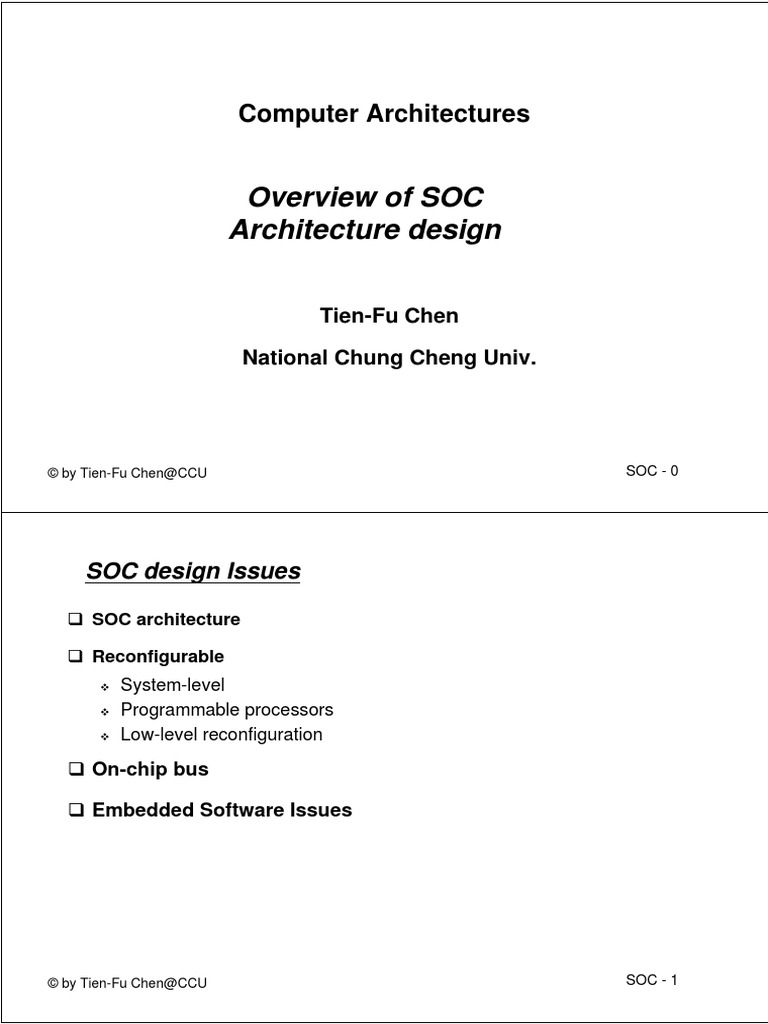 SOC Design | PDF | System On A Chip | Digital Signal Processor