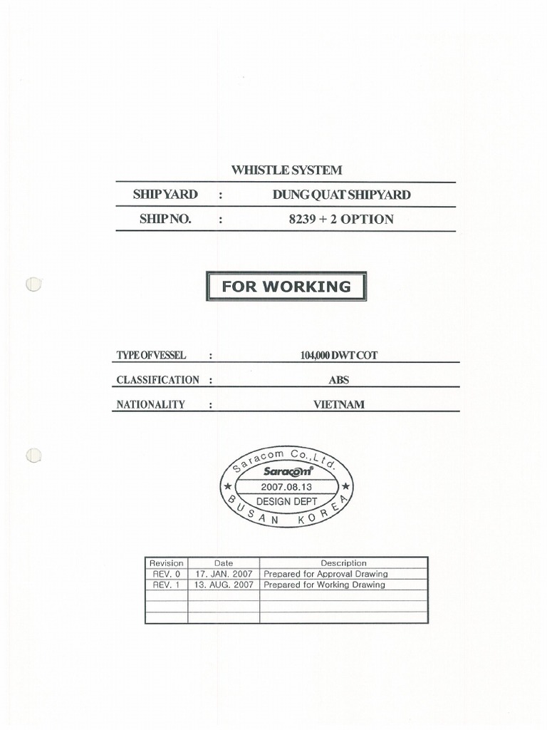 WHISTLE SYSTEM Working | PDF