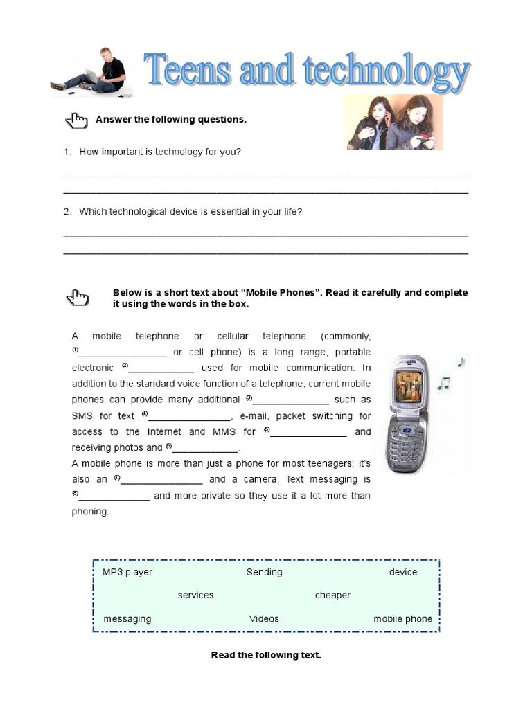 Technology Reading Comprehension Exercises - 22566 | PDF | Text ...