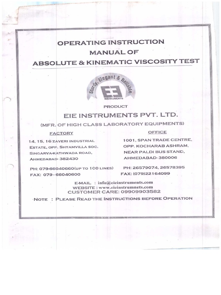 Bitumen Viscosity Test | PDF