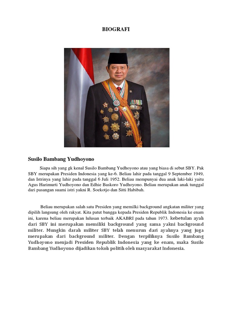 Biografi SBY | PDF