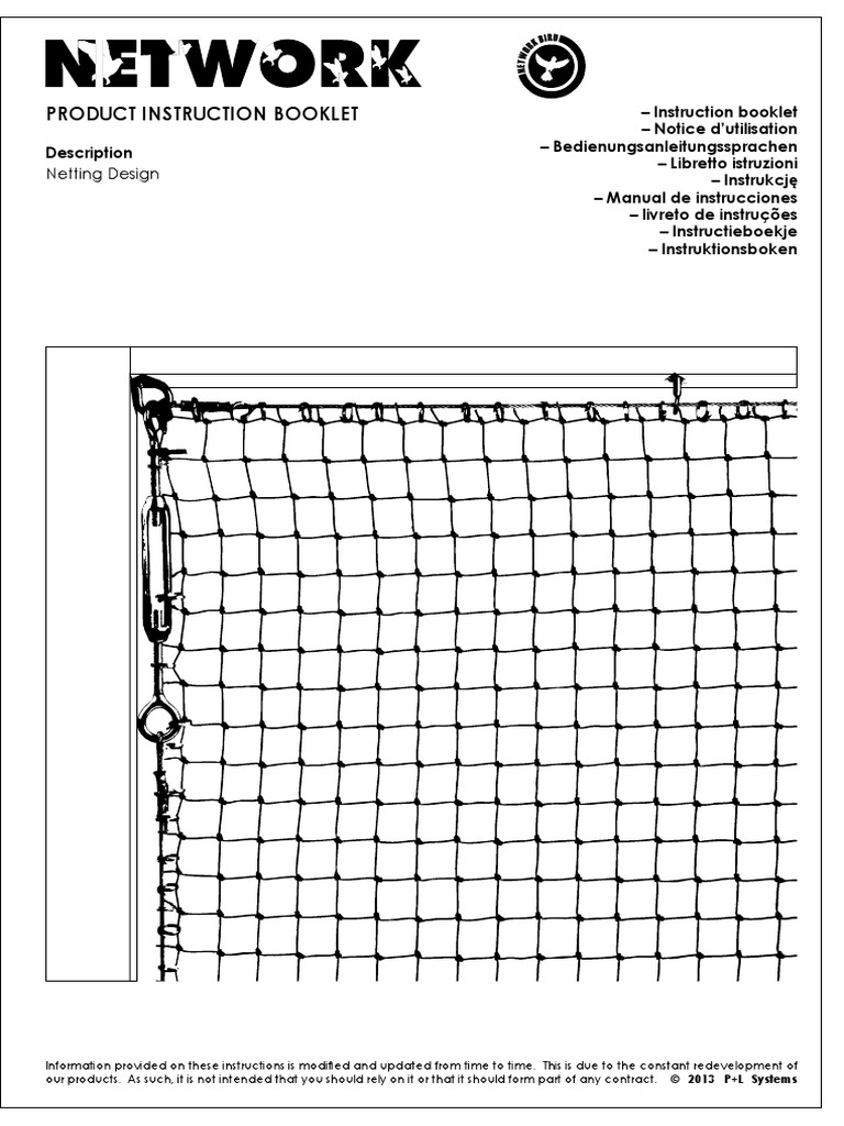 Netting Design A4 PDF | PDF | Manufactured Goods | Equipment