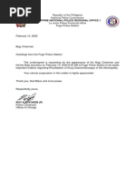 Request Letter To PNP | PDF