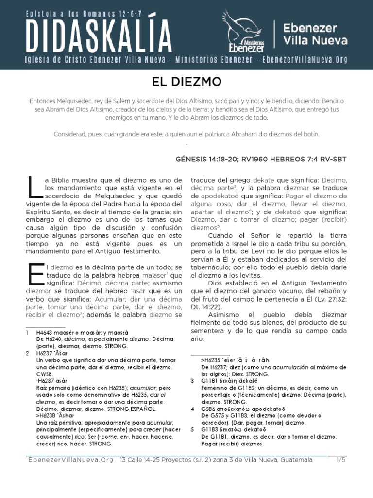462 115 El Diezmo | PDF | Diezmo | Abrahán