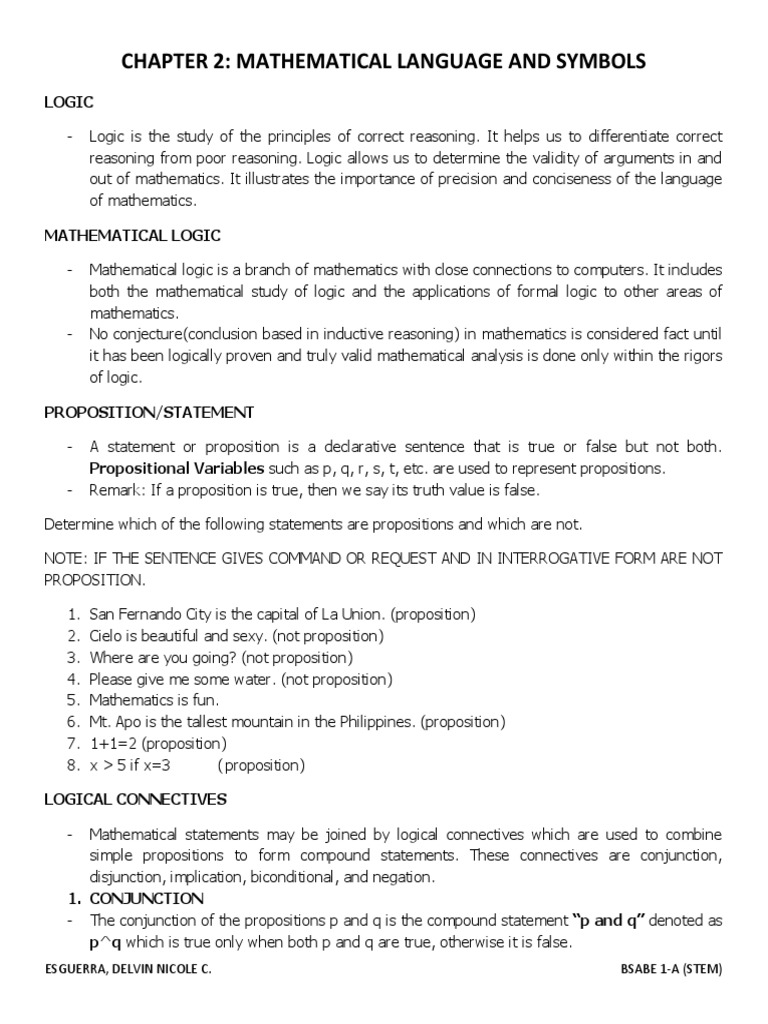 Chapter 2 MMW | PDF | Logic | Proposition