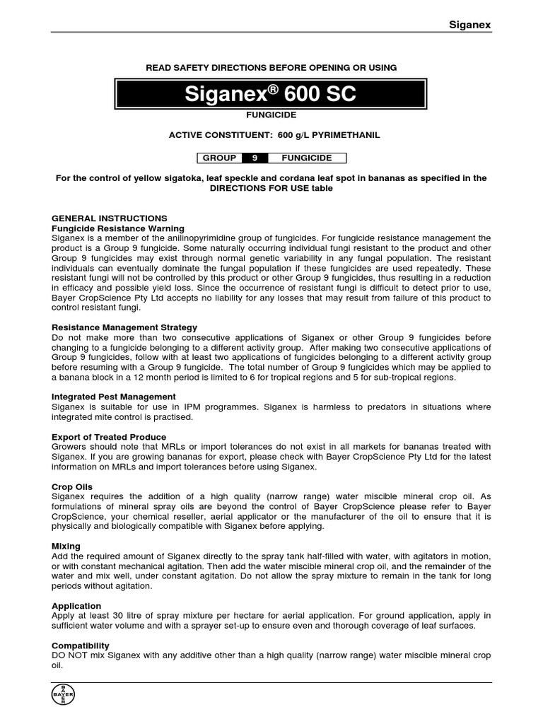 Siganex PDF | PDF | Fungicide | Water