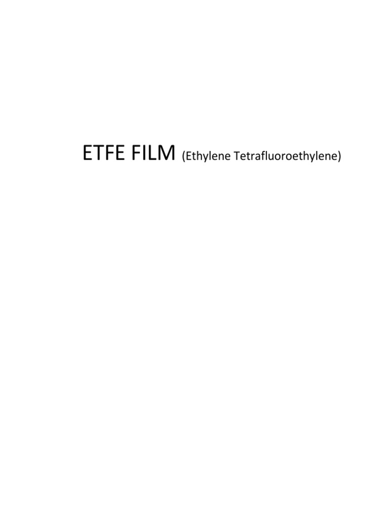 Etfe Film | PDF | Light | Welding