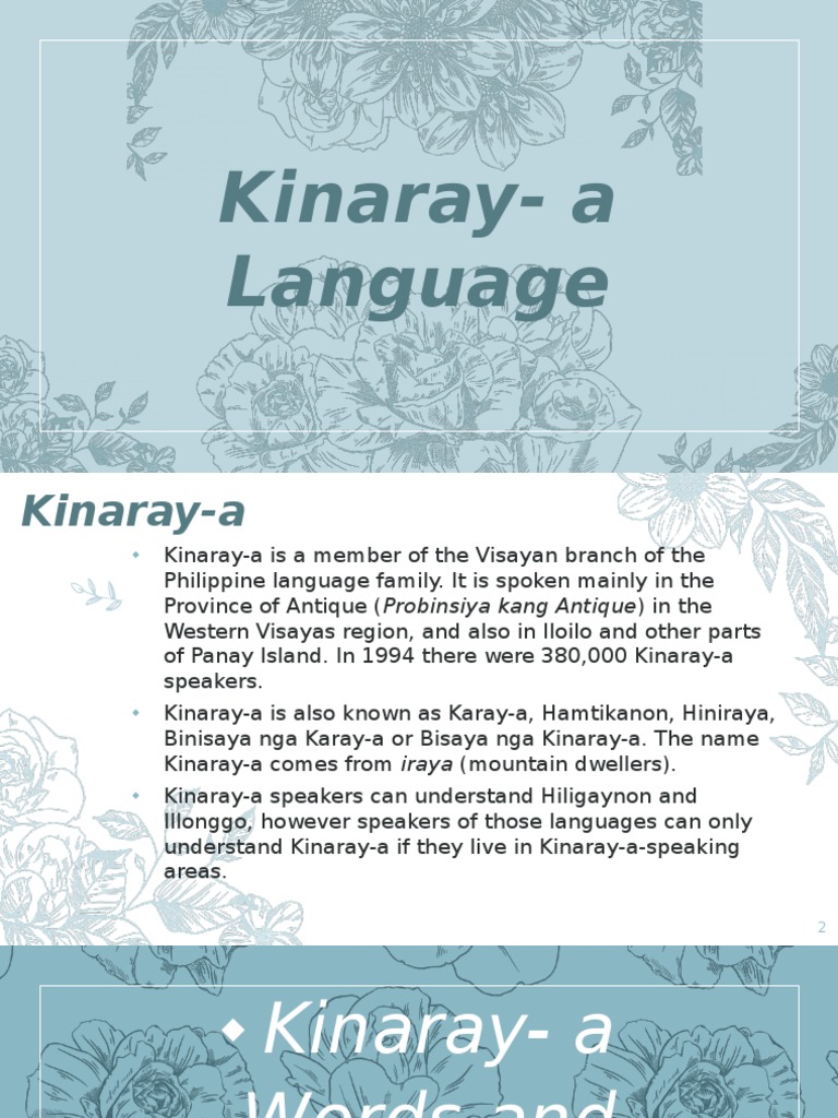 Kinaray-A-Report 2020 | PDF | Languages Of Southeast Asia | Languages