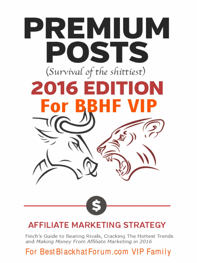 Premium Posts 2016 - Finch | PDF | Affiliate Marketing | Advertising