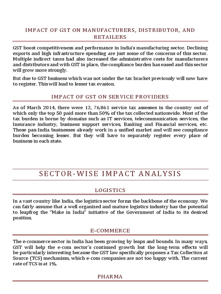 DATA ANLYSIS AND INTERPETATION of GST | PDF | Value Added Tax | Gross ...