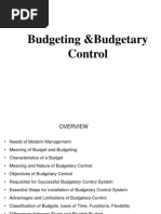 Budgetary and Non-Budgetary Control Techniques | PDF