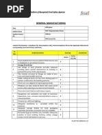 FSSAI Audit Checklist | PDF | Audit | Food Safety