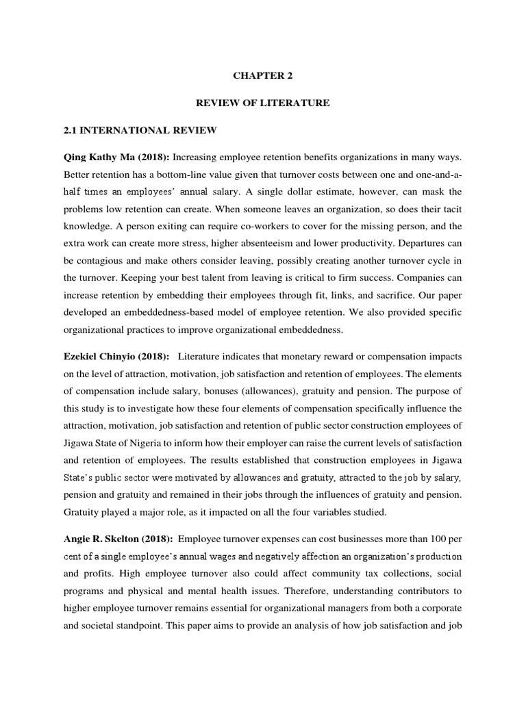 Chapter 2 | PDF | Employee Retention | Human Resources
