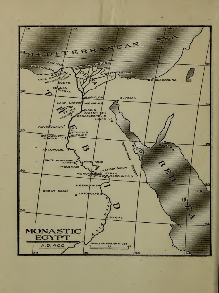 Christian Monasticism in Egypt To The Close of The Fourth Century | PDF ...