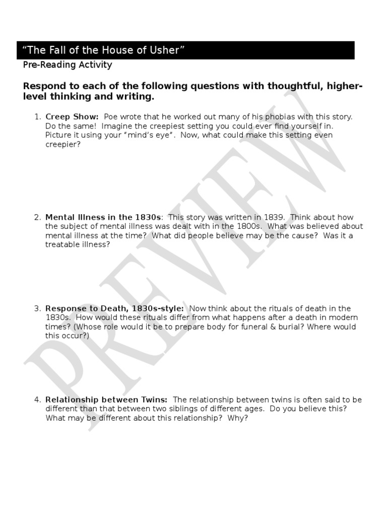 The Fall of The House of Usher | PDF