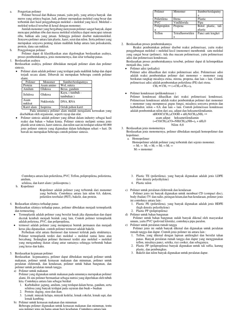 Materi Polimer | PDF