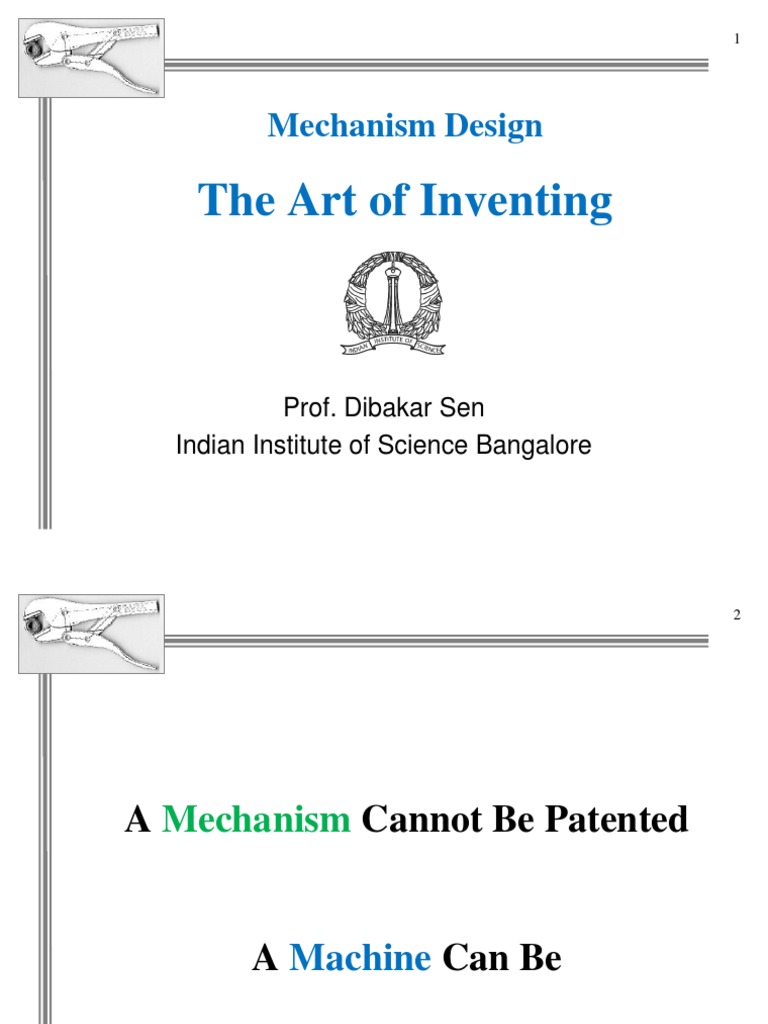 Creative Mechanism Design | Download Free PDF | Kinematics | Machines
