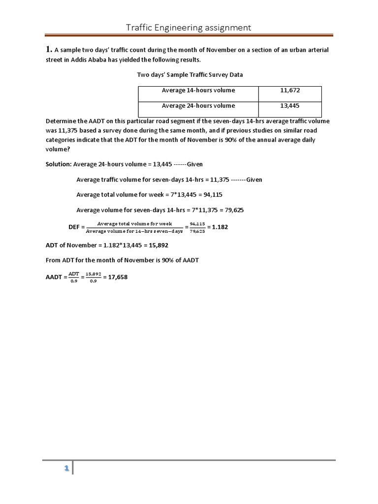 Traffic Assighment 1 | PDF | Traffic | Controlled Access Highway